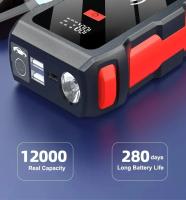 China 12V 72000mAh Portable Car Jump Starter 600A Peak with Flashlight and 4 USB Ports for sale