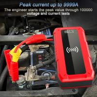 China 12V 72000mAh Portable Car Jump Starter 600A Peak with Flashlight and 4 USB Ports for sale