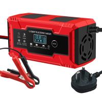 China 12V 10A Intelligent Lead Acid Battery Charger with Fireproof PC Material for Motorcycle Repair for sale