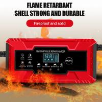 China 12V 10A Intelligent Lead Acid Battery Charger with Fireproof PC Material for Motorcycle Repair for sale