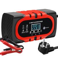 China Intelligent 12V 10A Lead Acid Battery Charger with Temperature Control for Car Motorcycle for sale