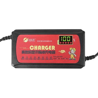 China Custom 36V 12Ah 24V 20Ah 48V 20Ah 96V 20Ah Lead Acid Dry Battery Charger for Electric Tricycle for sale