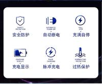 China 60V 45Ah Portable Fast E-bike Charger 220W AC DC Lead Acid Battery Charger CE FCC for sale