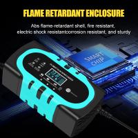 China 12V 10A Smart Battery Charger with LCD Display Short Circuit Protection for Lead Acid Batteries for sale