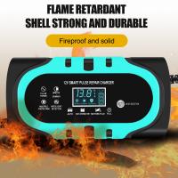 China 12V 6A 10A 15A 20A Car Motorcycle Lead Acid Battery Charger Smart Automatic for sale