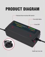 China Intelligent Lead Acid Battery Charger 60V 30Ah 72V 40Ah Automatic Pulse E-bike Charger with Power Display for sale