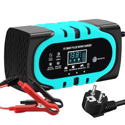 China 12V 10A 9-Stage Smart Motorcycle Battery Charger Intelligent Lead Acid with OEM Custom for sale