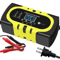 China Smart Battery Charger 12V 10A LCD Display for Automobile Motorcycle Lead Acid Battery for sale