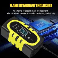 China Smart Battery Charger 12V 10A LCD Display for Automobile Motorcycle Lead Acid Battery for sale