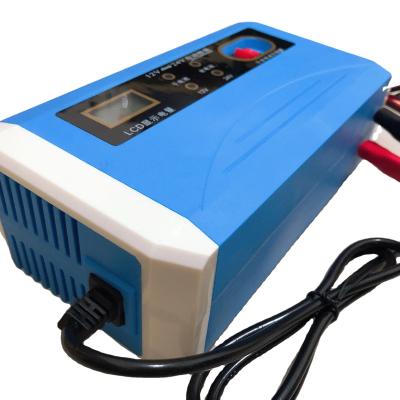 China 12V 24V 10A Automatic Lead Acid Battery Charger for Car Truck Forklift with Temperature Control for sale
