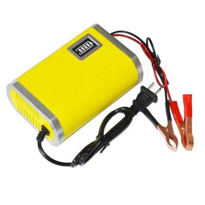 China 12V 6A Intelligent Lead Acid Battery Charger with LCD Display for Motorcycle Car for sale