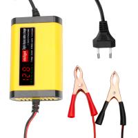 China Intelligent 12V 6A Pulse Repair LCD Battery Charger for Car Motorcycle Lead Acid AGM Gel Wet for sale
