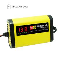 China Intelligent 12V 6A Pulse Repair LCD Battery Charger for Car Motorcycle Lead Acid AGM Gel Wet for sale