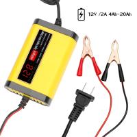China Intelligent 12V 6A Pulse Repair LCD Battery Charger for Car Motorcycle Lead Acid AGM Gel Wet for sale