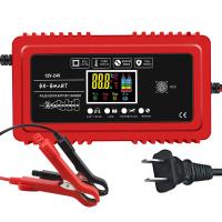 China 12V 12A 24V 6A Portable Smart Car Motorcycle Battery Charger with Fast Charging and SCP Function for sale