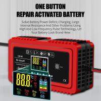 China 12V 12A 24V 6A Portable Smart Car Motorcycle Battery Charger with Fast Charging and SCP Function for sale