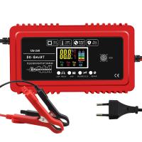 China 12V 24V 12A Full Automatic Lead Acid Battery Charger with LCD Display for Car Motorcycle for sale