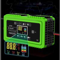 China Smart 12V 24V 12A Car Battery Charger for AGM Lead Acid LiFePO4 Batteries with 7 Stage Protection for sale