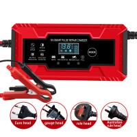 China Intelligent 12V 8A Lead Acid Battery Charger with 3-Stage Charging and Multiple Protections for sale