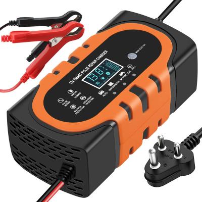 China Automatic 12V 10A Car Battery Charger Pulse Repair for Gel AGM Lead Acid Battery for sale
