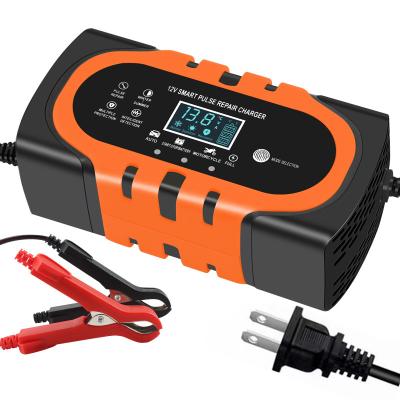 China Intelligent 12V 10A 9-Stage Lead Acid Battery Charger with Digital LCD Display for Car Auto for sale