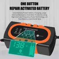 China 12V 10A Intelligent Pulse Repair Battery Charger for 4-100Ah Lead Acid Battery Pack for sale