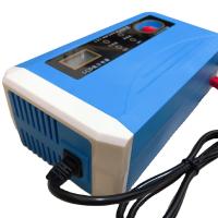China 12V 24V 10A Intelligent Car Battery Charger with Fireproof Material Automatic Smart Charger for Lead Acid Batteries for sale