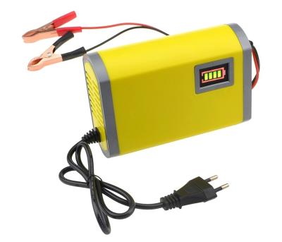 China 12V 6A Intelligent Lead Acid Battery Charger for Motorcycle AGM E-bike 125W for sale