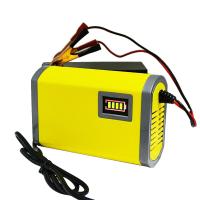China 12V 6A Intelligent Lead Acid Battery Charger with LCD Display 7-Stage Automatic OTP Protection for sale