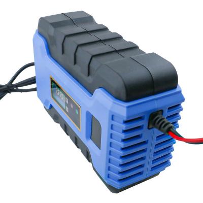China 12V 6A Intelligent Lead Acid Battery Charger for 2Ah-100Ah AGM Dry Water Batteries for sale