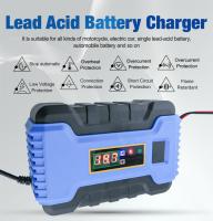 China 12V 6A Intelligent Pulse Repair Battery Charger for 4-120Ah Lead Acid Batteries for sale