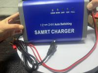 China Intelligent Automatic Motorcycle 12V10A 24V5A Pulse Repair Lead Acid Battery Charger 125W for sale