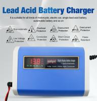 China Smart 12V 6A Lead Acid Battery Charger with LCD Display for E-Bike Scooter for sale