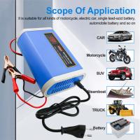 China Smart 12V 6A Lead Acid Battery Charger with LCD Display for E-Bike Scooter for sale
