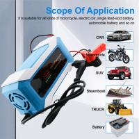 China 12V 10A Pulse Repair Smart Fast Charger for Car Motorcycle Lead Acid Battery for sale