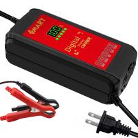 China Intelligent 12V 8A Lead Acid Battery Charger with Pulse Repair and Fireproof ABS Housing for sale