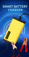 China 12V 4A Intelligent Lead Acid Battery Charger with Temperature Compensation for Car Motorcycle for sale