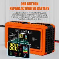 China 12V 12A 24V 6A Pulse Repair Lead Acid Battery Charger Intelligent ABS for sale