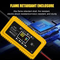 China 12V 24V 12A Intelligent Lead Acid Battery Charger with Overvoltage Protection for Car Motorcycle for sale