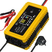 China 12V 24V 12A Intelligent Lead Acid Battery Charger with Overvoltage Protection for Car Motorcycle for sale