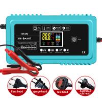 China Smart 7-Stage Auto Lead Acid Battery Charger 12V 6A 24V 3A for LiFePO4 Lithium Motorcycle Battery for sale