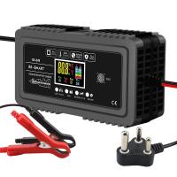 China 12V12A 24V6A Smart Car Battery Charger with Short Circuit Protection for Lead Acid Batteries for sale