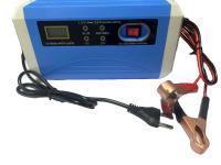 China 12V 24V 10A Intelligent Motorcycle Battery Charger with LCD Display ABS Smart Switch for sale