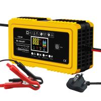 China Intelligent 12V 24V 12A 9-Stage Deep-Cycle Lead Acid Battery Charger Automatic Rechargeable for Home for sale
