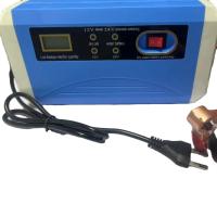 China 12V 24V 10A Intelligent Battery Charger with LCD Display for Car Motorcycle Lead Acid Battery for sale