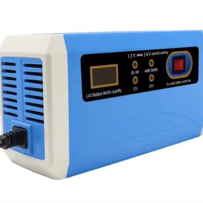 China 12V 10A 24V 10A Lead Acid Battery Charger GEL AGM ABS Shell for Golf Cart Forklift Motorcycle for sale