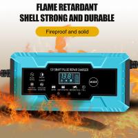 China Intelligent 12V 8A Lead Acid Battery Charger for 4-100Ah AGM Gel EFB Start Stop Battery with Pulse Repair for sale