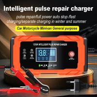 China 12V 10A 24V 5A Full Automatic Smart Car Battery Charger 7-Stage Pulse Repair for AGM GEL WET Lead Acid for sale