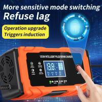 China 12V 10A 24V 5A Full Automatic Smart Car Battery Charger 7-Stage Pulse Repair for AGM GEL WET Lead Acid for sale