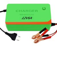 China 12V 10A Intelligent Fast Charger for Lead Acid Batteries with LCD Display and Full Automatic Charging for sale